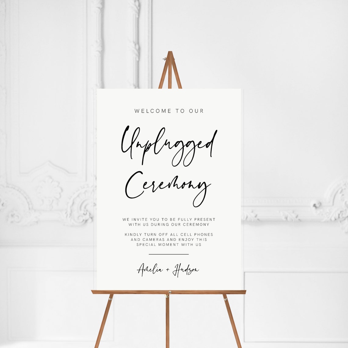 Unplugged Ceremony Sign Template Unplugged Ceremony Sign - Etsy