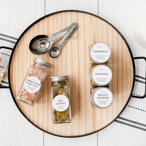 Spice Jar Labels Template Modern Minimalist Spice Jar Label - Etsy