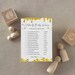 Celebrity Baby Names Game, Baby Shower Game, Bee Baby Shower Template ...
