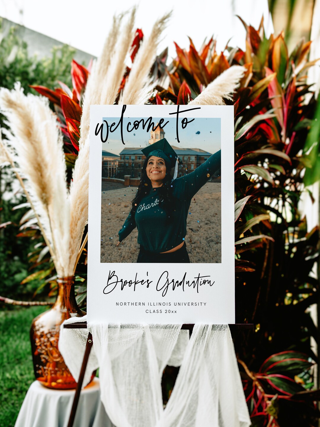 Graduation Welcome Sign Template, Photo Graduation Poster, Download ...