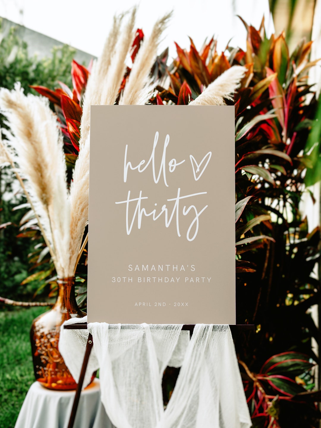 Modern Birthday Welcome Sign Template, Birthday Welcome Party Sign ...