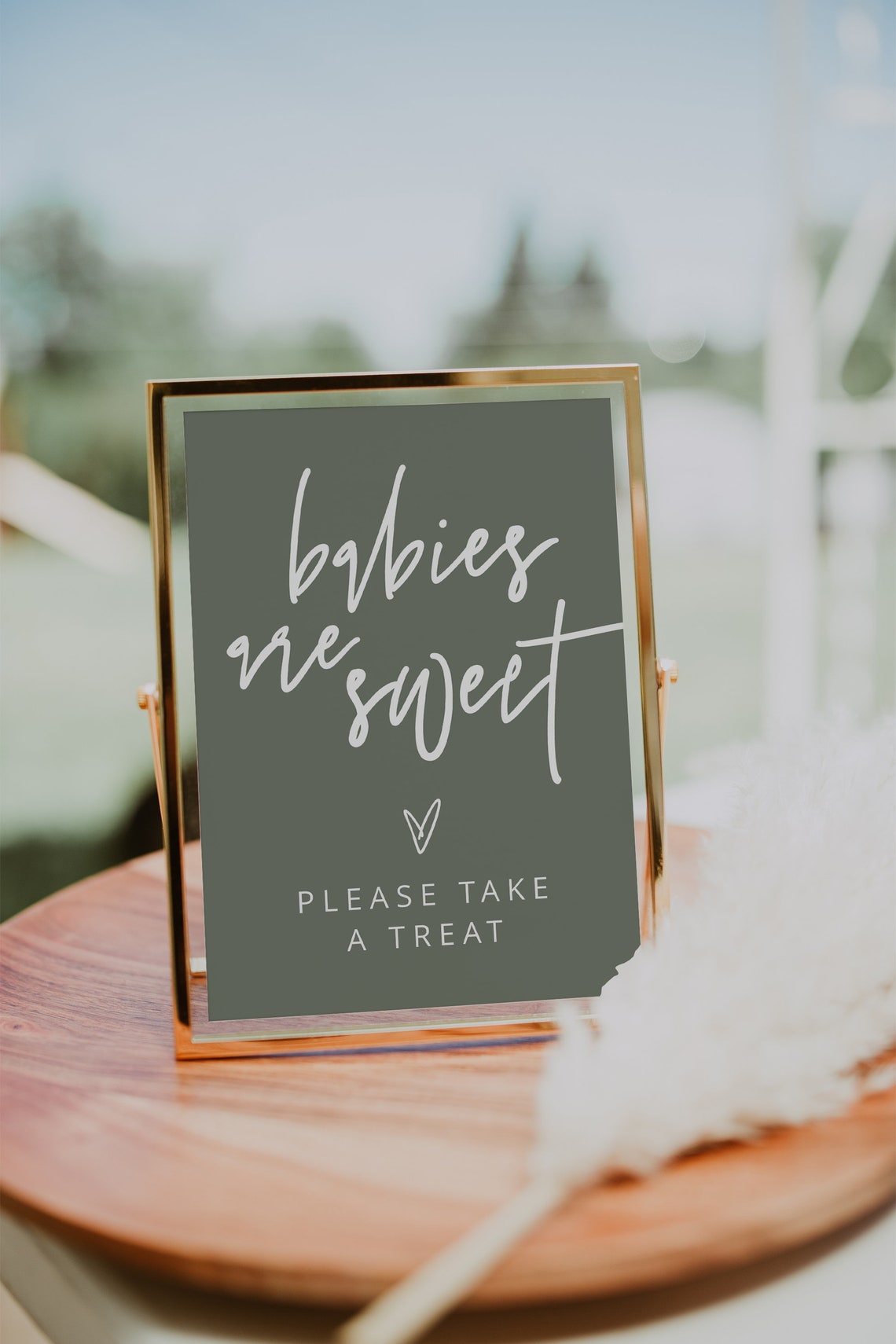 Modern Baby Shower Sign Bundle, Minimalist Baby Shower, Sage Green Baby ...