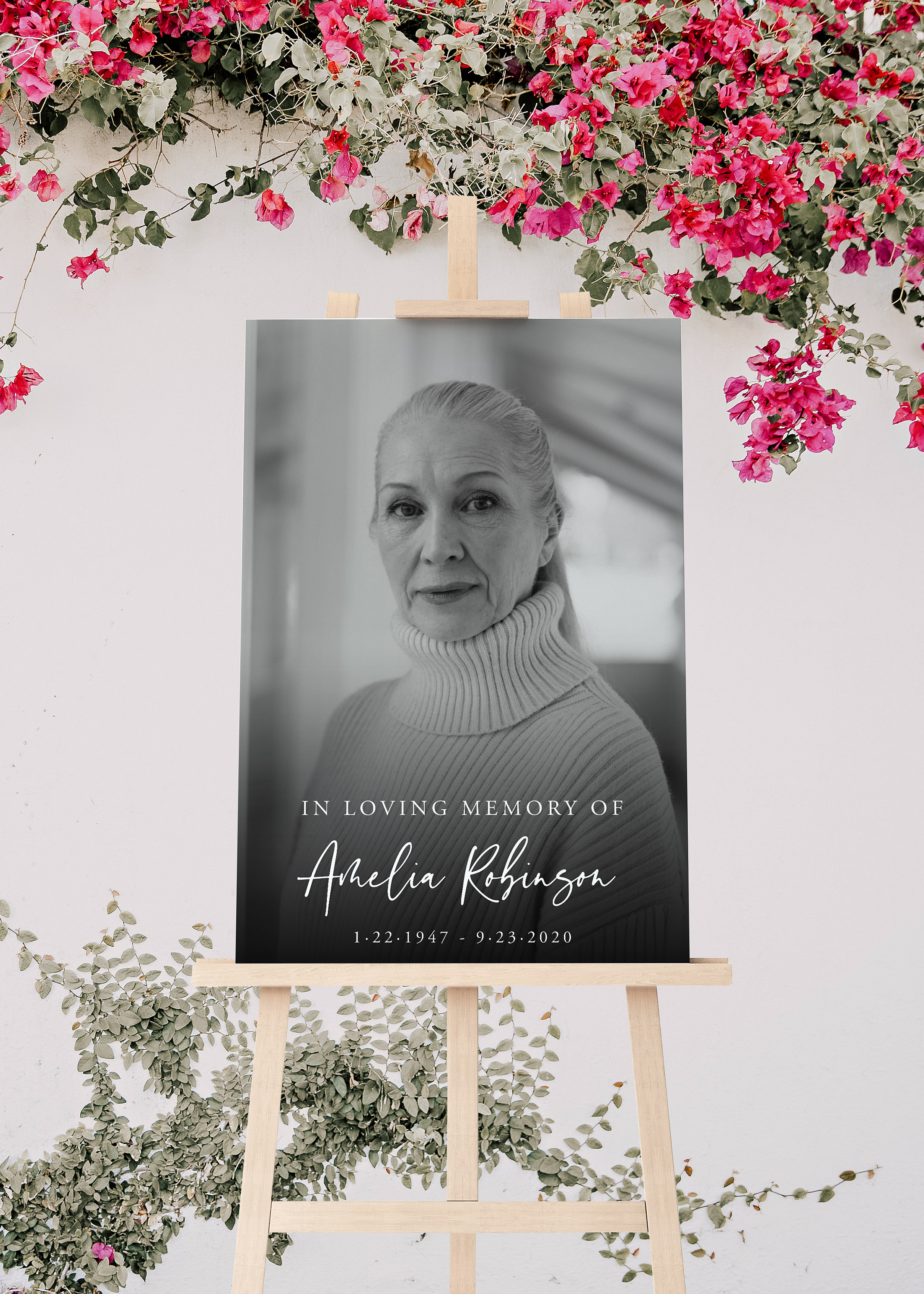 Funeral Welcome Sign Celebration of Life Poster in Loving - Etsy