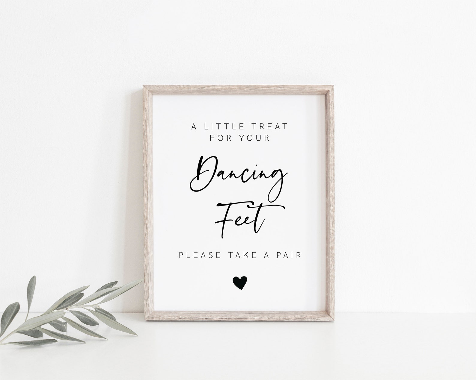 Dancing Feet Sign Template Wedding Flip Flops Sign Simple - Etsy