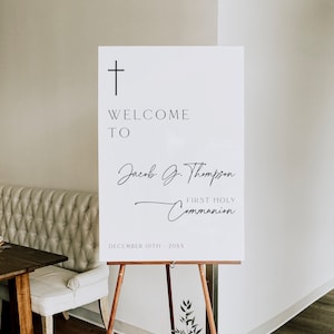 Communion Welcome Sign Template, Modern Communion, Welcome Sign ...