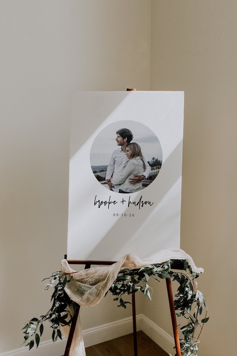 Photo Wedding Signature Board Template Signature Sign Modern - Etsy