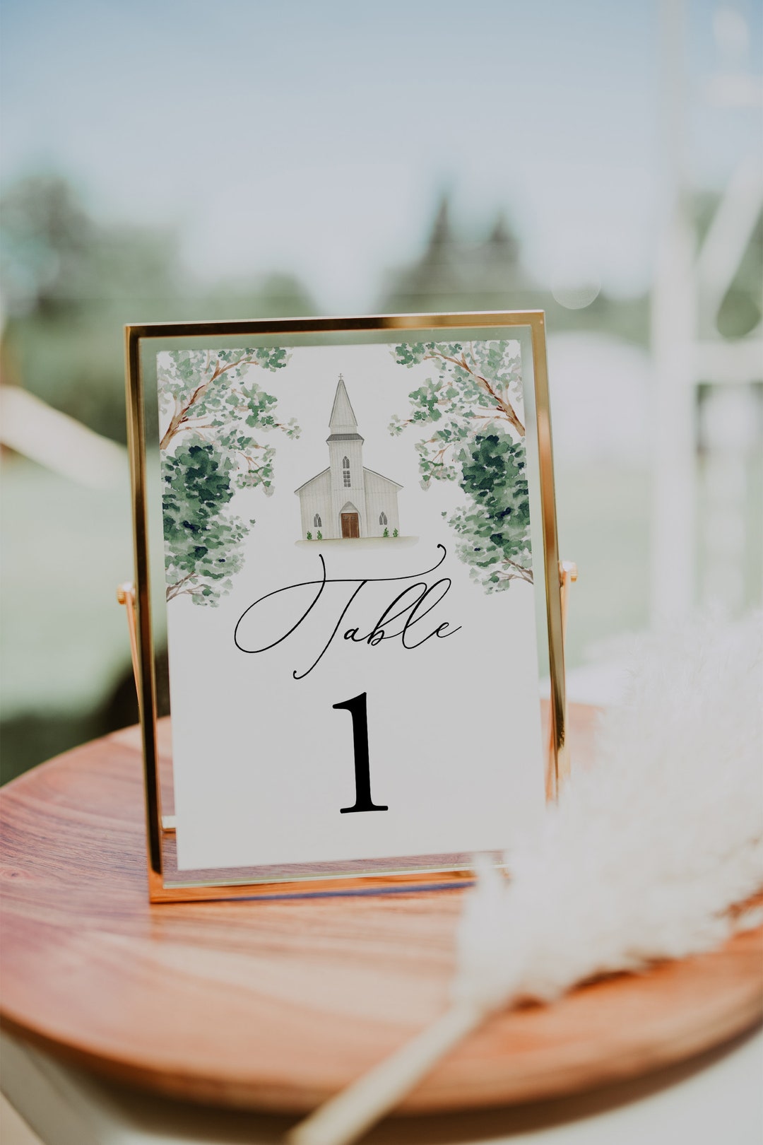Table Number Template, Church Baptism Table Numbers, First Communion ...