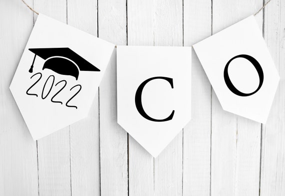 Graduation Banner Template Graduation Modern Banner Class of - Etsy