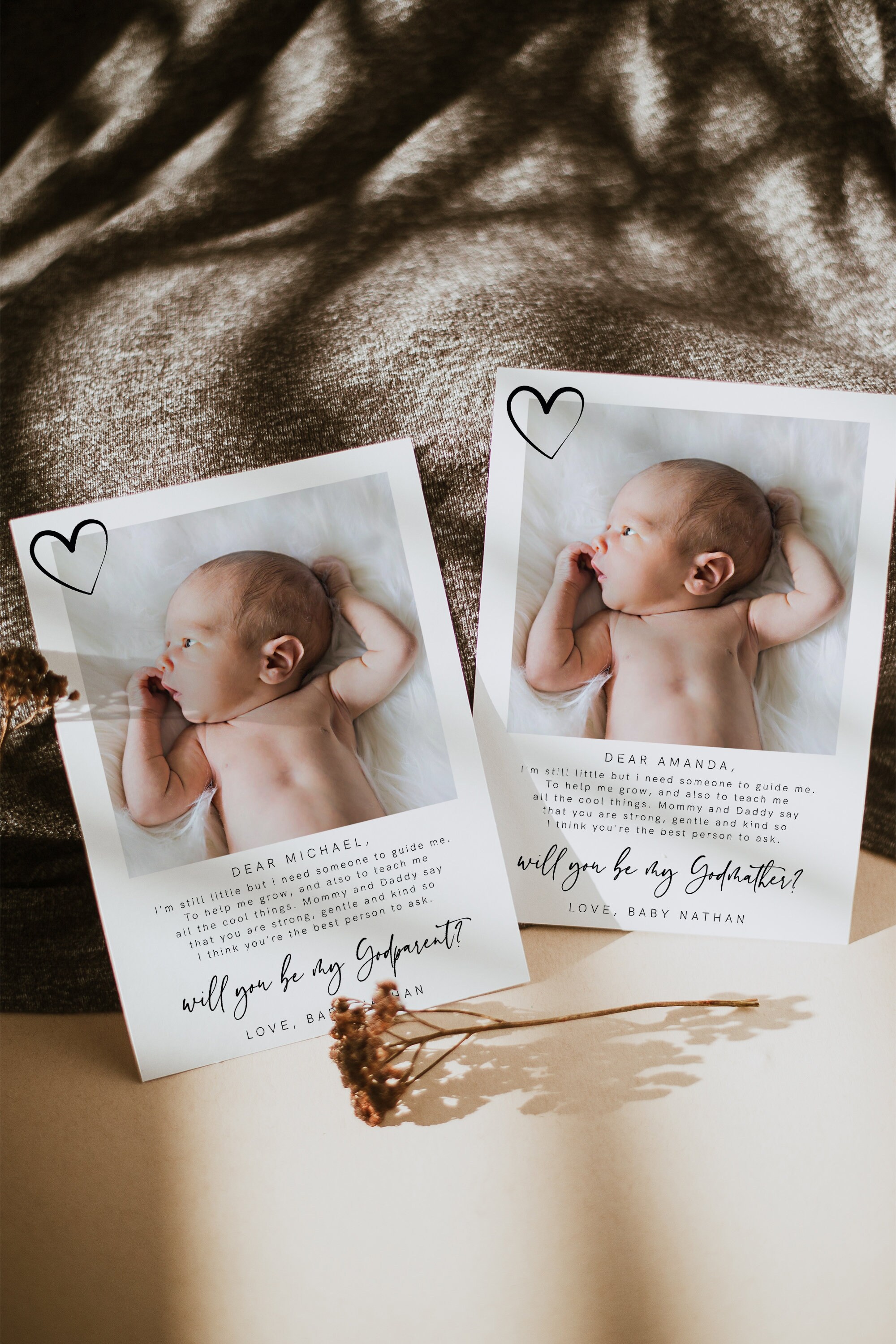 Will You Be My Godmother Proposal Card, Godparent Proposal Card, Will ...