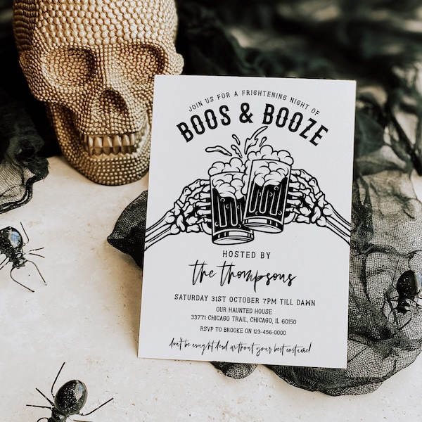 Boos and Booze Party - Etsy
