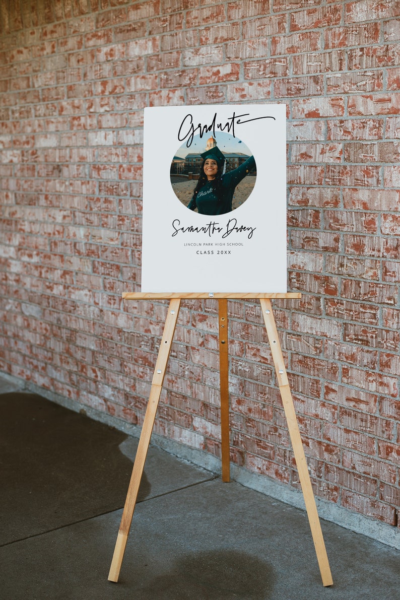 Graduation Signature Board Template Signature Sign Graduate - Etsy