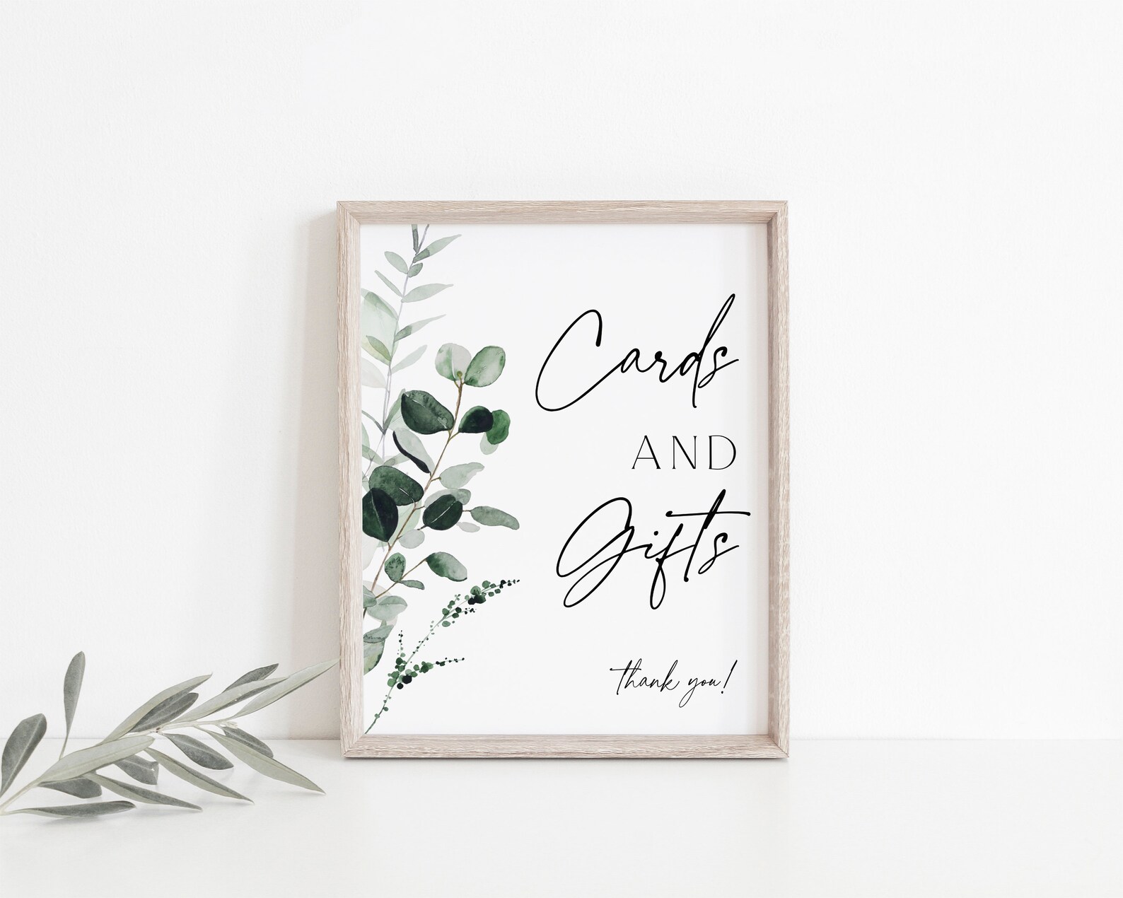 Greenery Cards and Gifts Sign Printable Botanical Wedding - Etsy