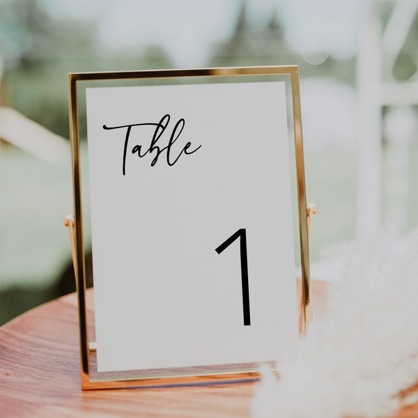 Wedding Table Number - Etsy