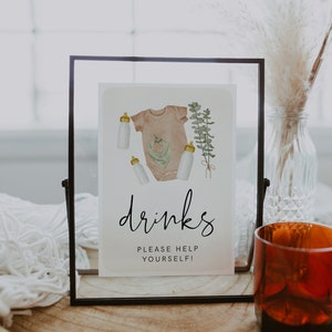 Baby Shower Sign Bundle, Clothes Baby Shower, Boy Baby Shower, 5x7 ...