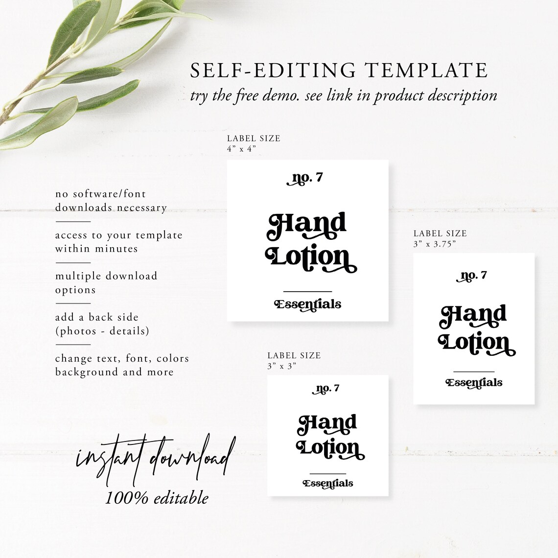 Kitchen Cleaning Labels Template, Dish Soap, Hand Lotion, Printable ...