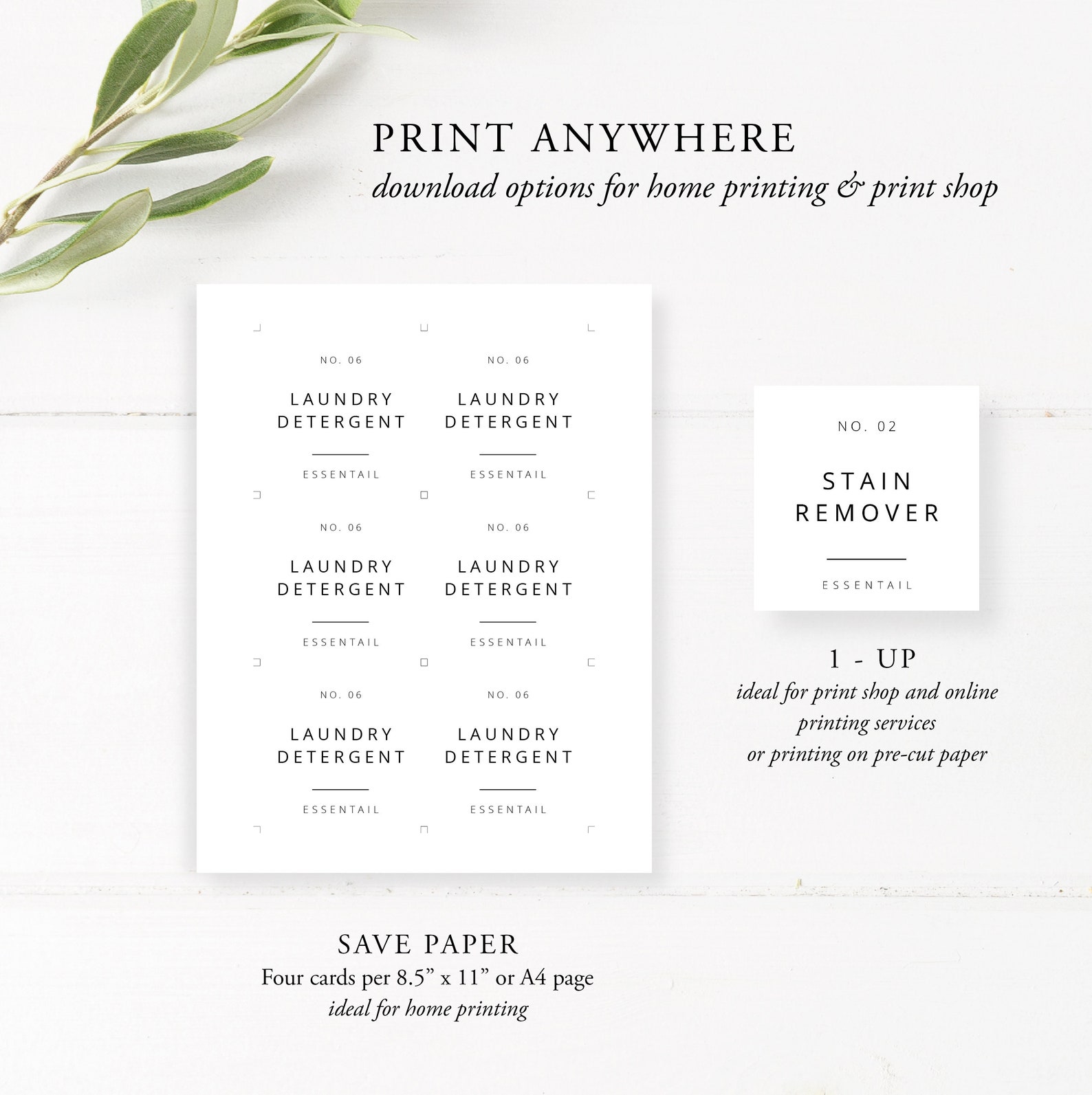 Laundry Labels Template, Custom Laundry Room Labels, Home Organization ...