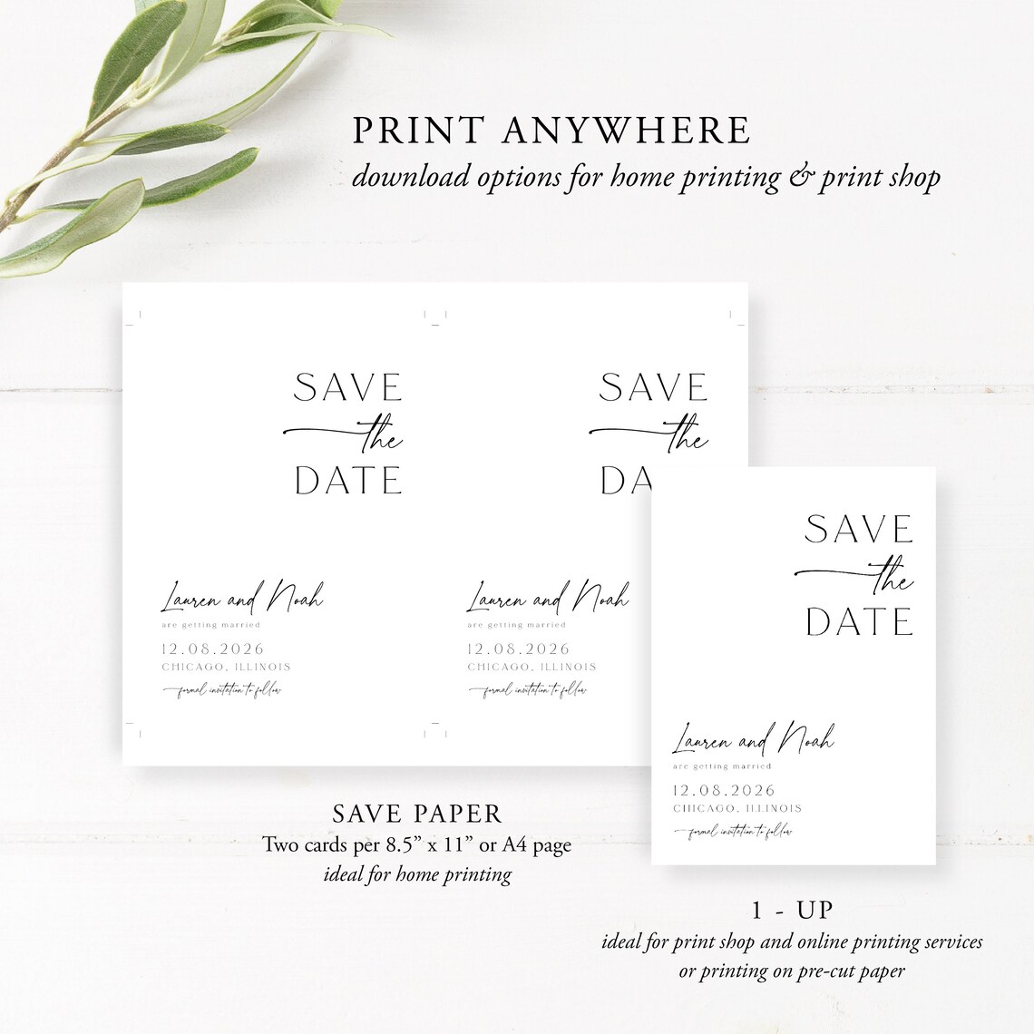 Minimalist Save the Date QR Code Save the Dates Modern Save - Etsy