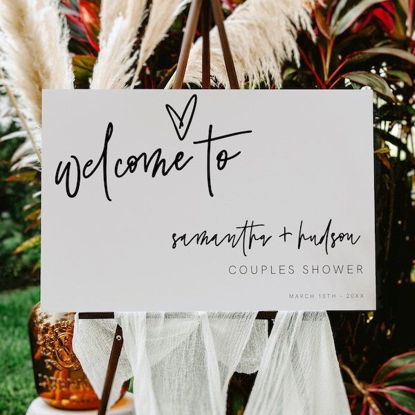 Bridal Shower Mirror Welcome Sign - Etsy