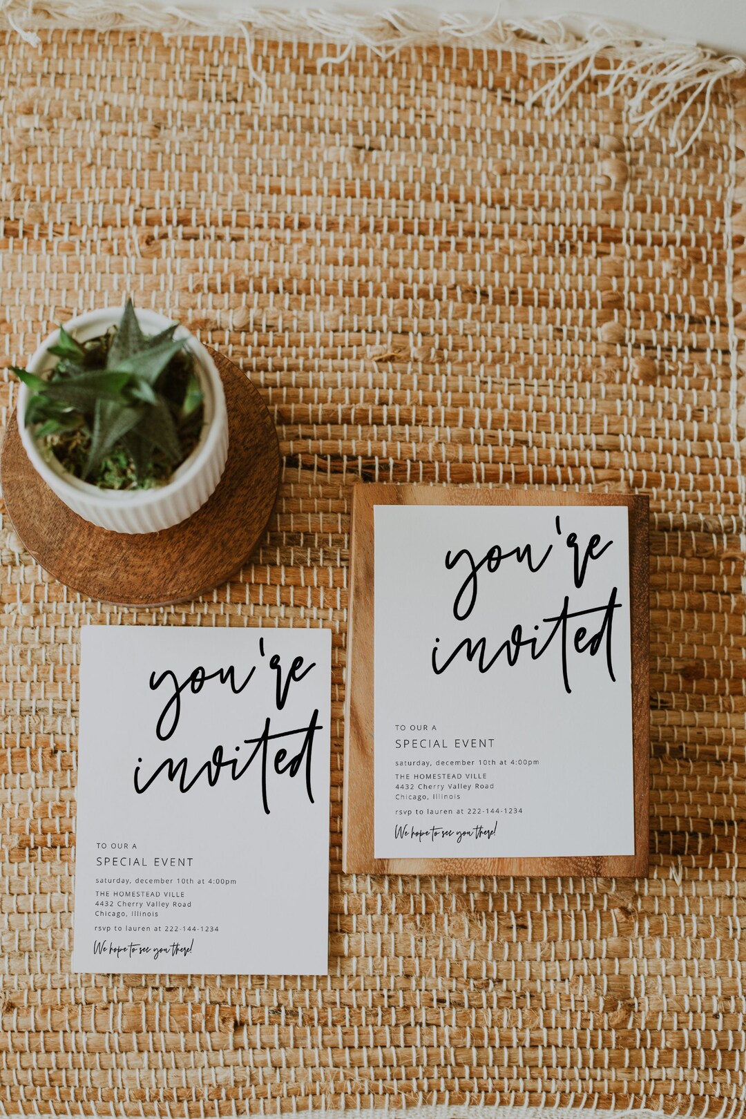 Modern Business Invitation Template, Minimalist You're Invited, Special ...