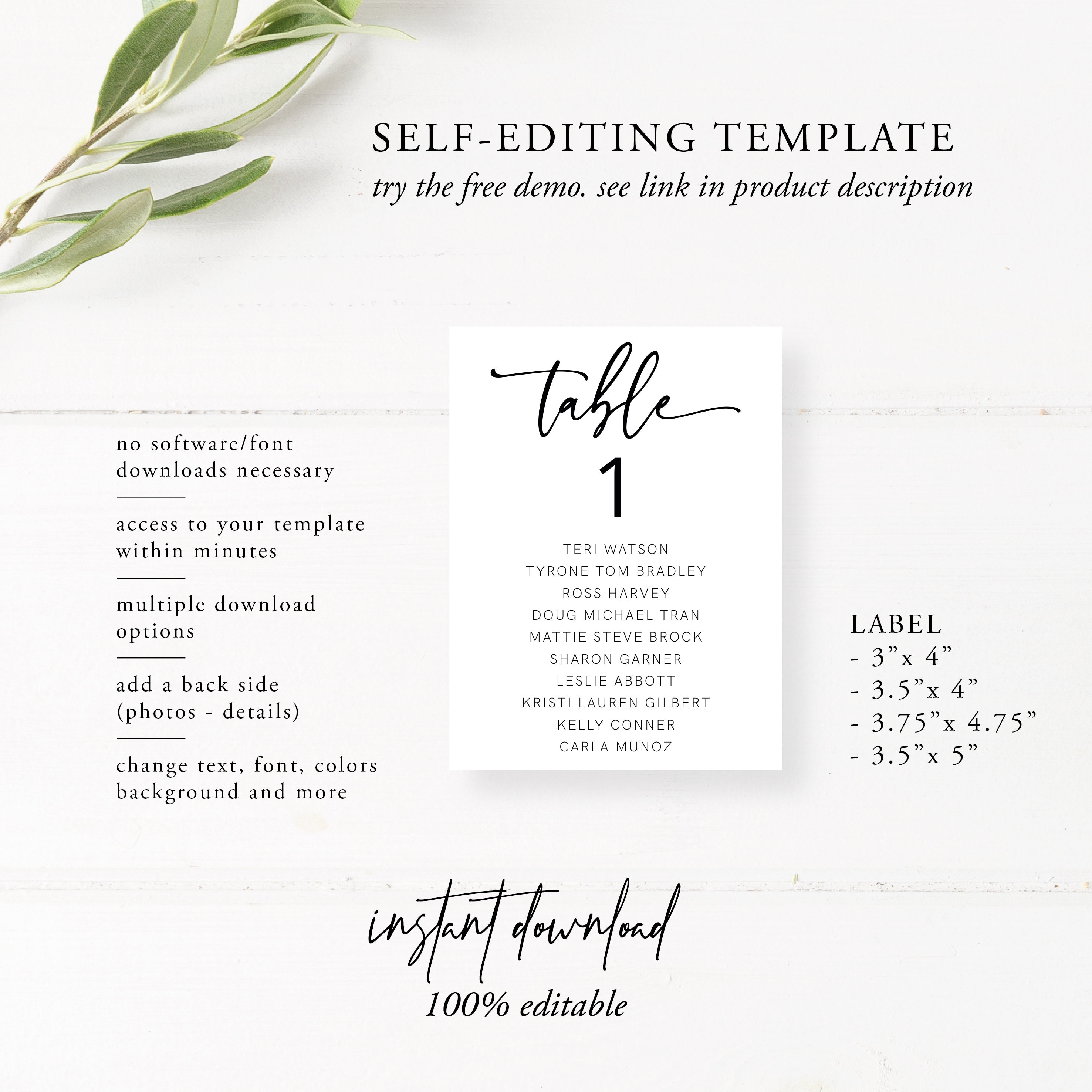 Seating Chart Wine Label Modern Minimal Seating Chart - Etsy