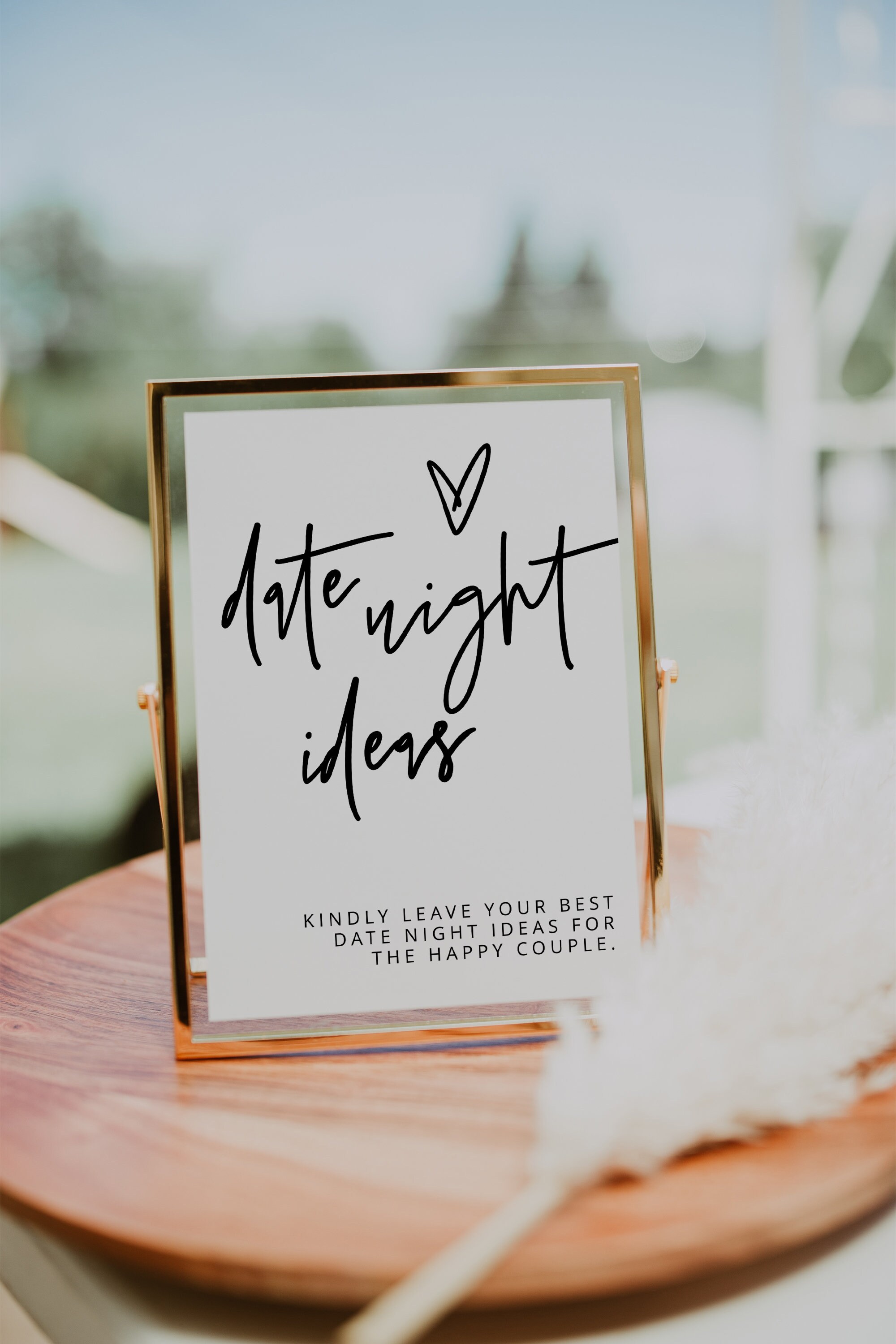 Date Night Card Template Date Night Ideas Game Sign Simple - Etsy