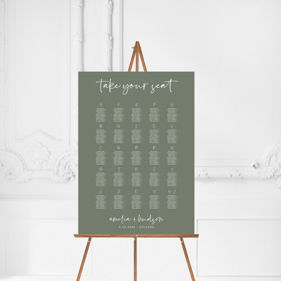 Boho Seating Chart Template Printable Wedding Seating Sign - Etsy