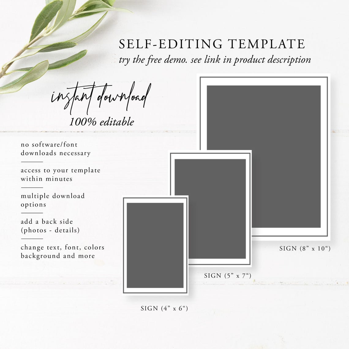 Wedding Fan Sign Template, for Our Number One Fans, Minimalist Wedding ...