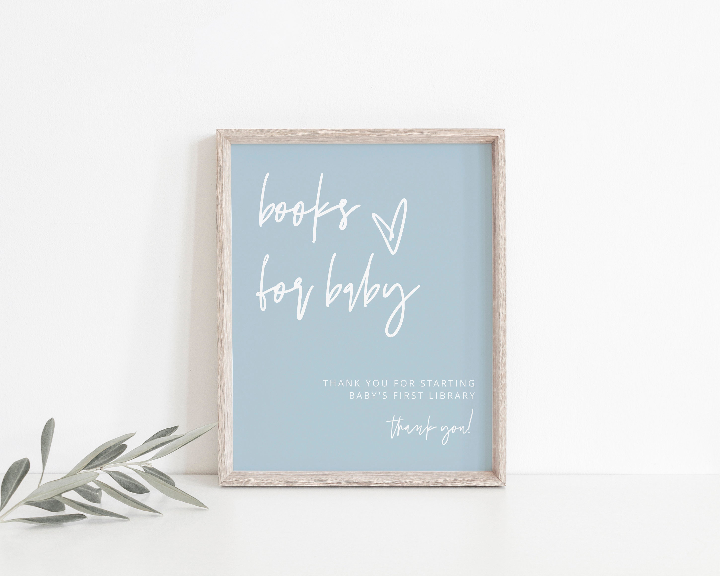 Minimalist Book for Baby Sign Printable Baby Shower Book for - Etsy