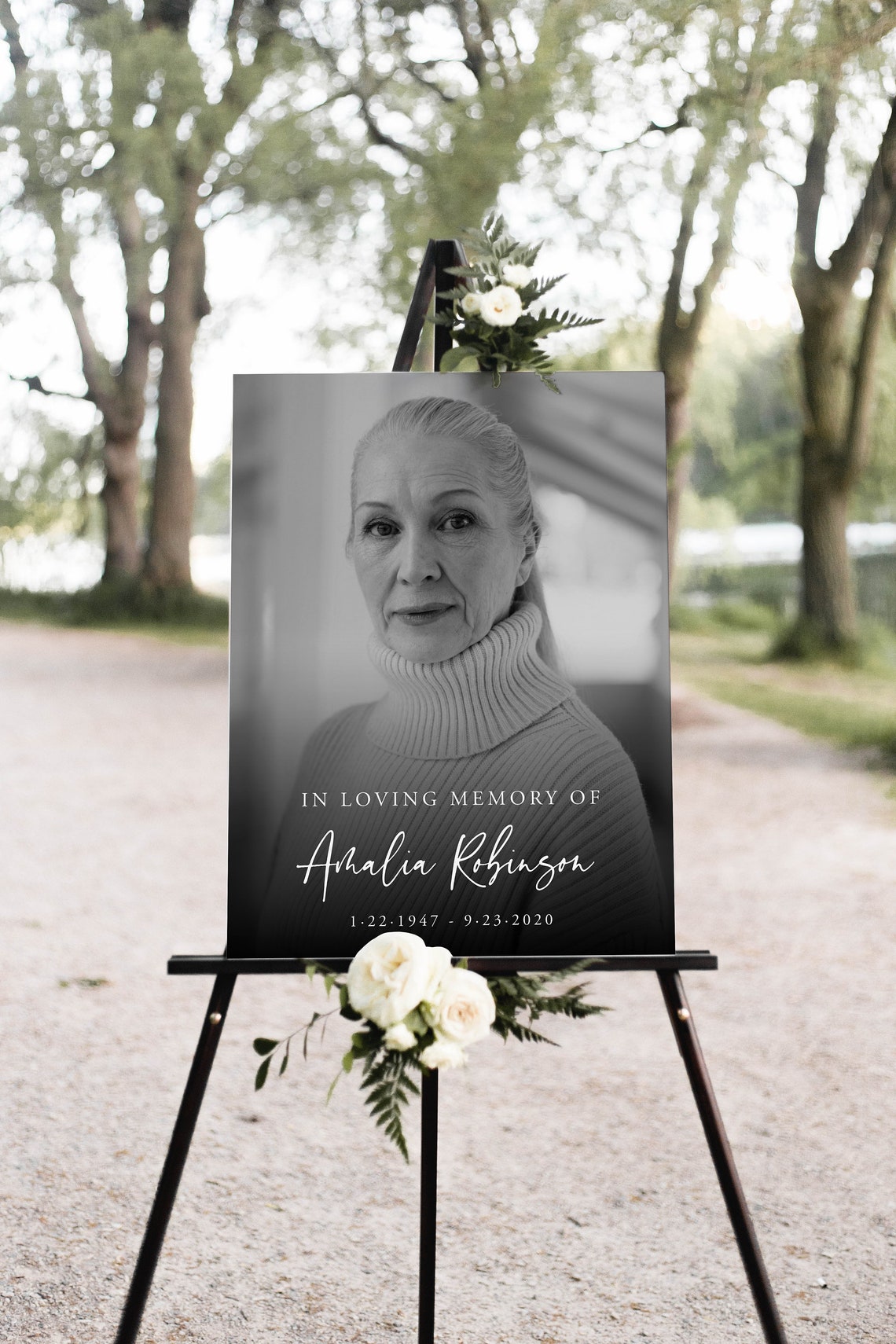 In Loving Memory Sign Funeral Welcome Sign Editable Poster - Etsy