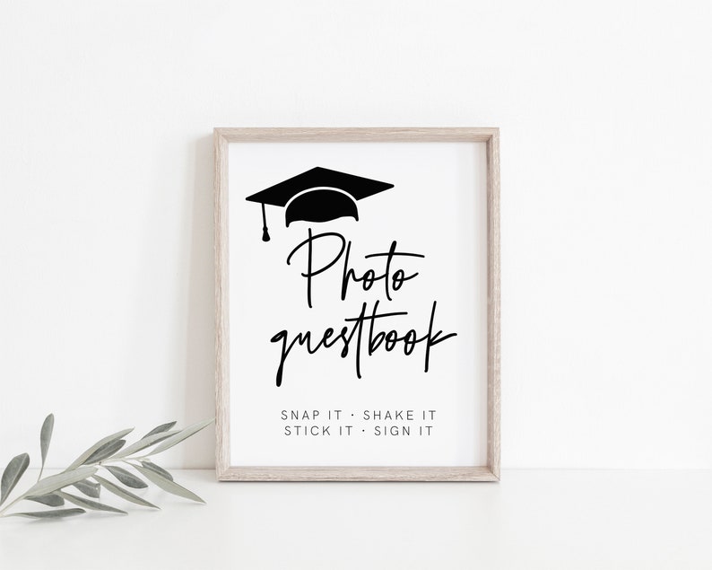 Graduation Photo Guest Book Graduation Guest Book Sign - Etsy