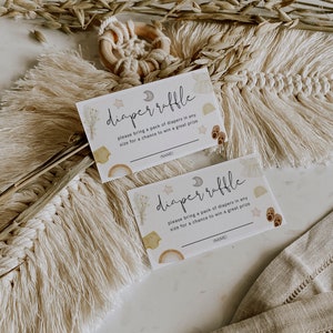 Girl Books for Baby and Diaper Card, Editable Printable Baby Shower ...