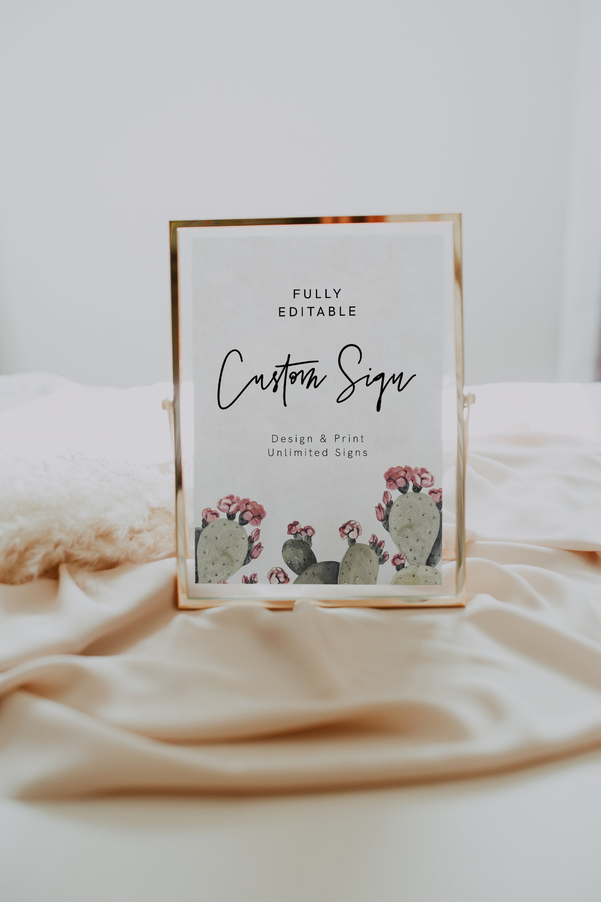 Cactus Sign Template Custom Sign Cactus Sign Printable | Etsy