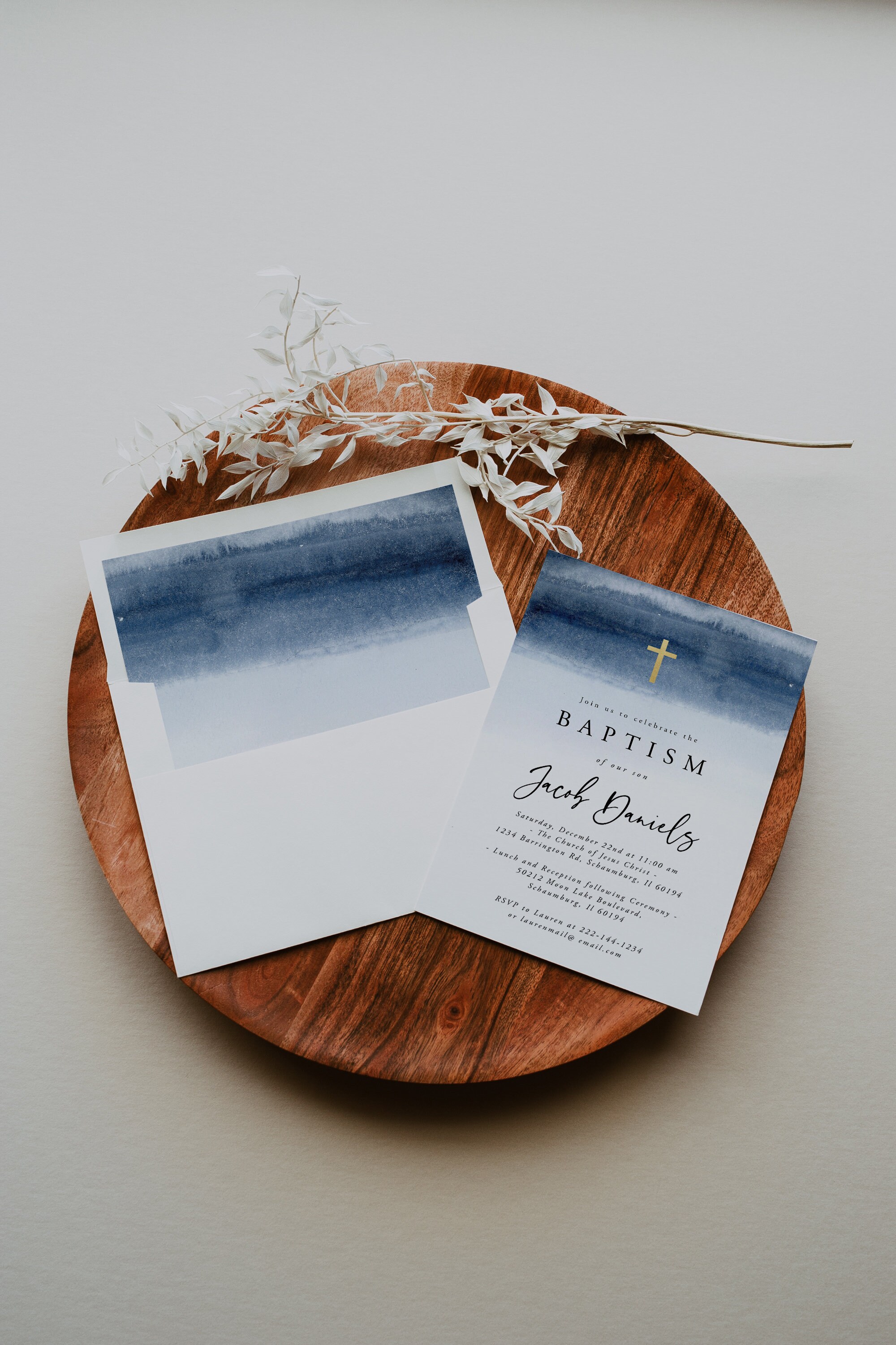 Envelope Liner Template Printable Blue Watercolor Envelope - Etsy