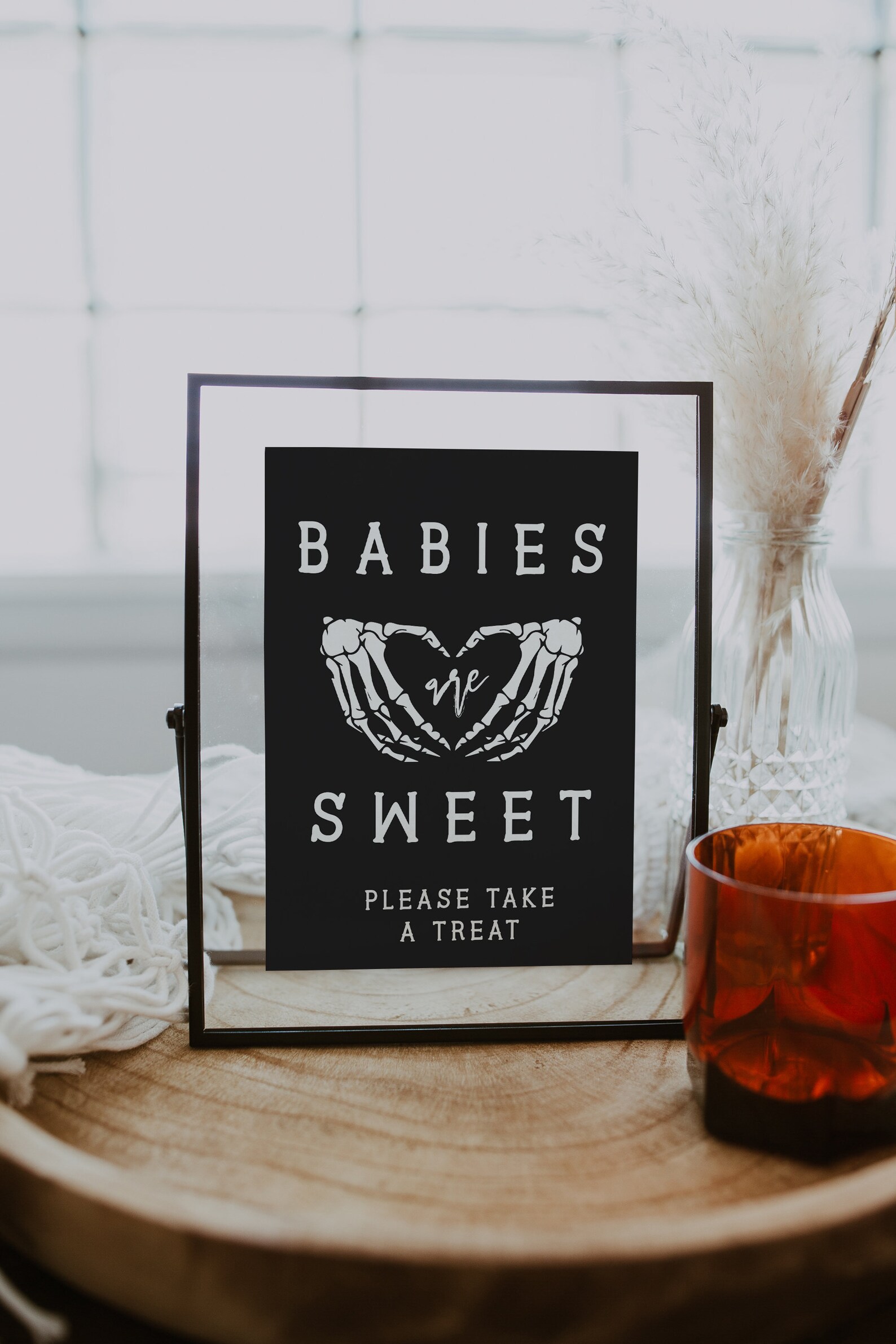 Halloween Baby Shower Sign Bundle Skull Baby Shower Skeleton - Etsy