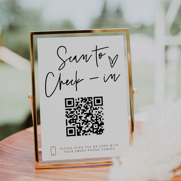 Check Qr Code Sign - Etsy