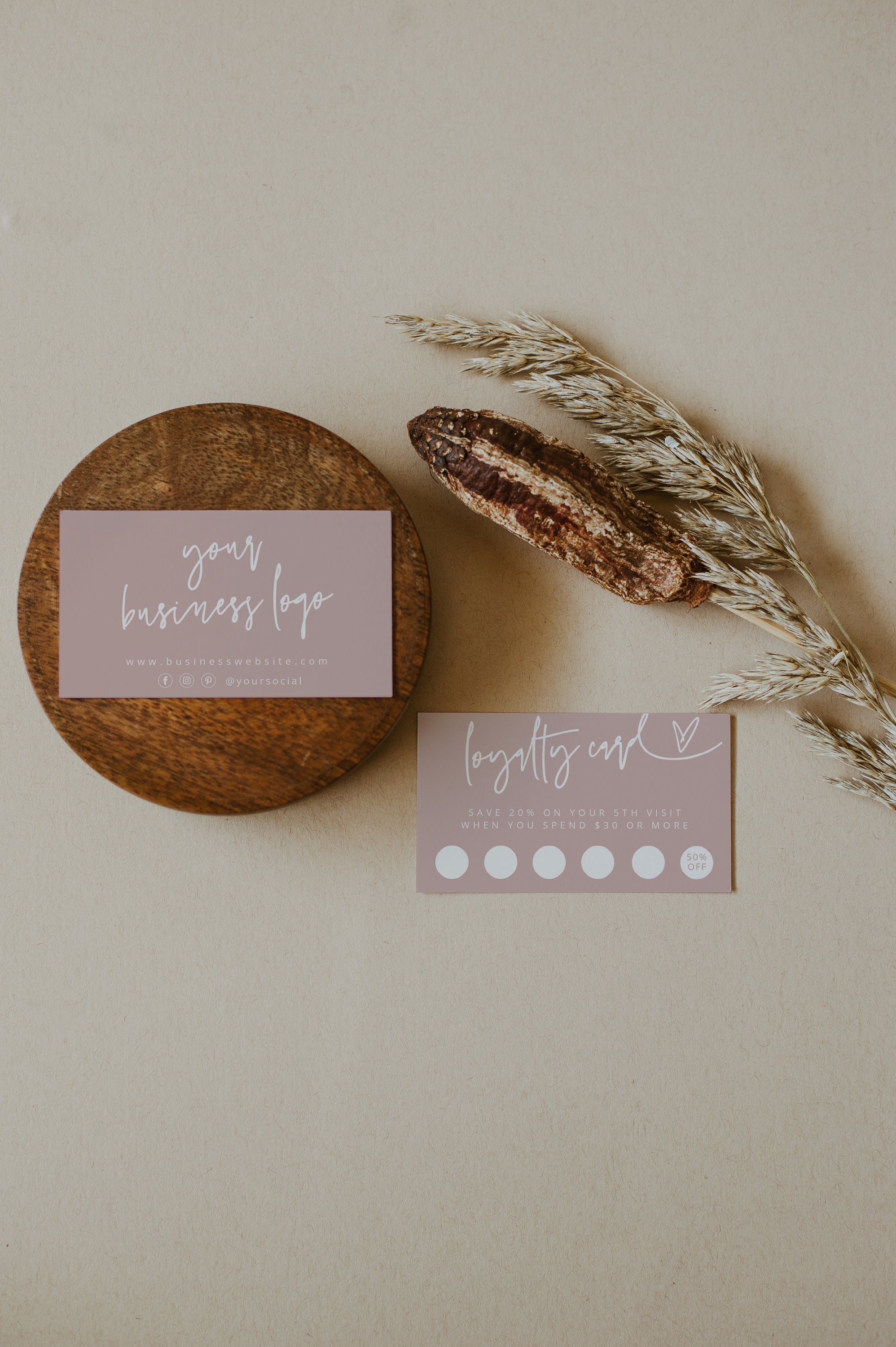Loyalty Card Template Modern Customer Loyalty Card Rewards - Etsy