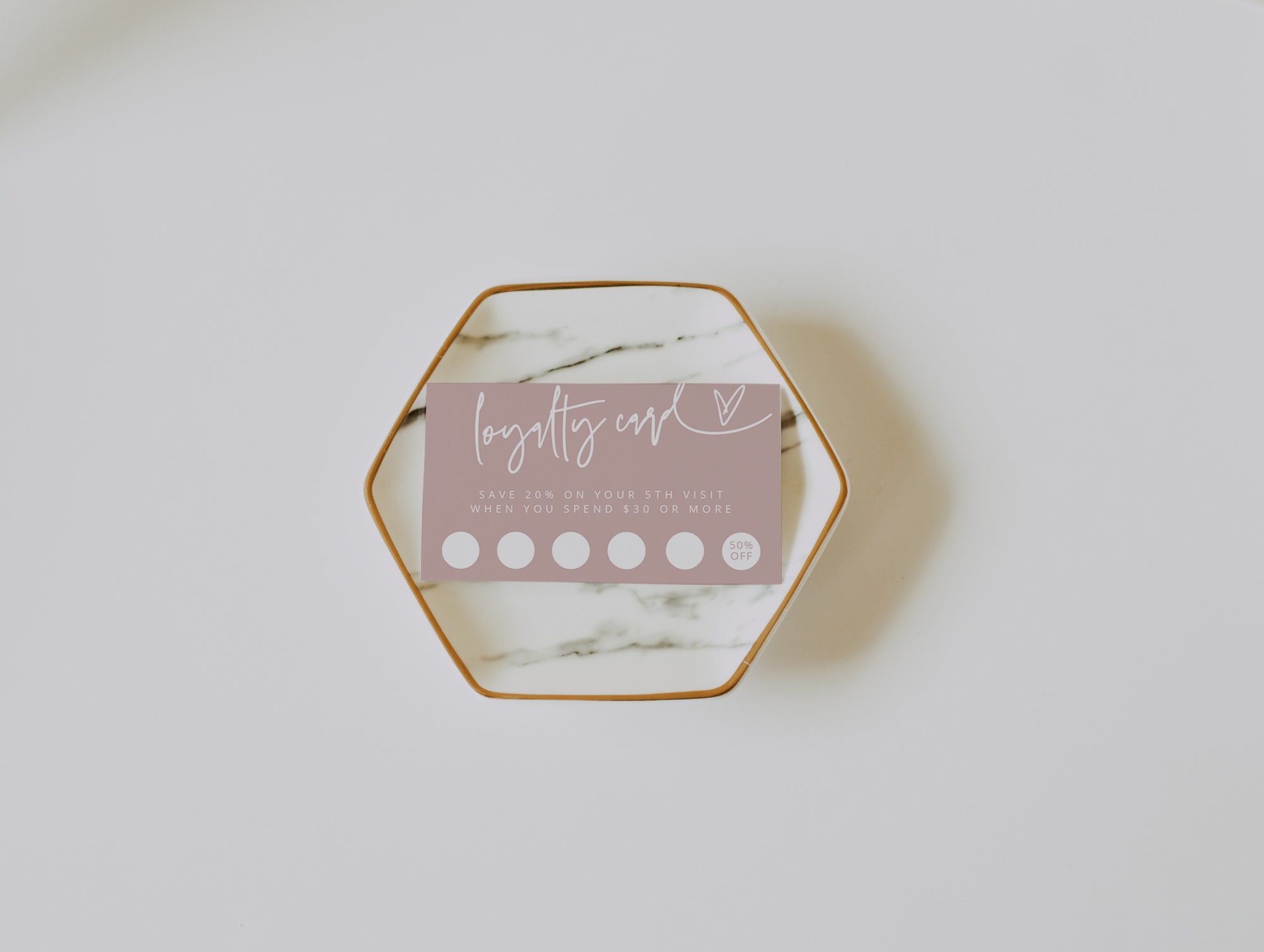 Loyalty Card Template Modern Customer Loyalty Card Rewards | Etsy