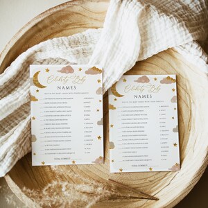 Celebrity Baby Names Game, Boho Baby Shower Game, Twinkle Twinkle ...