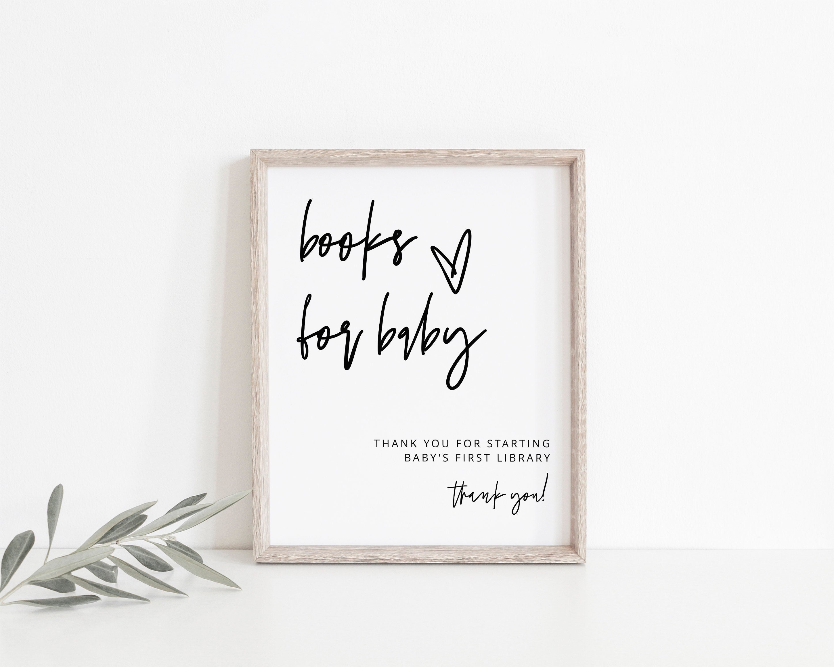 Minimalist Book for Baby Sign, Printable Baby Shower Book for Baby Sign ...