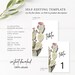 Cactus Table Number Card Template Cactus Wedding Table - Etsy