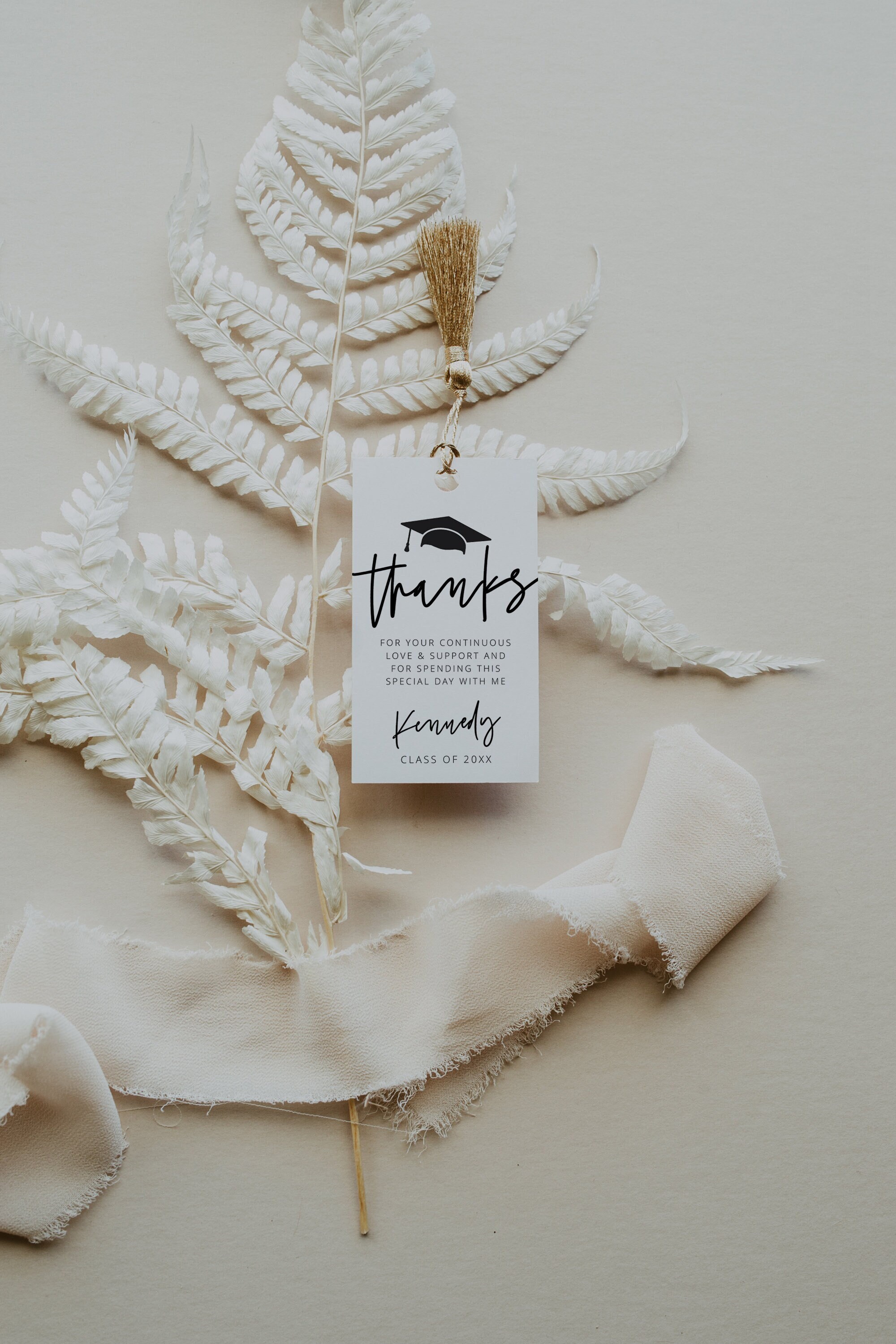 Graduation Favor Tag Graduation Thank You Tag Class of - Etsy