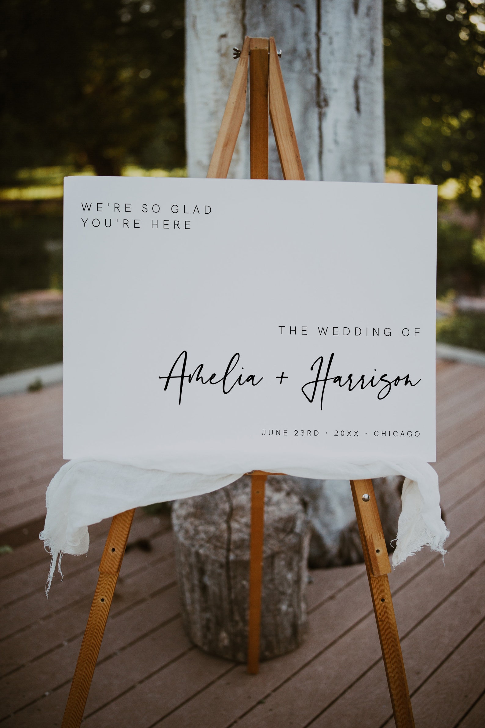 Wedding Welcome Sign Horizontal Welcome Sign Welcome Poster - Etsy