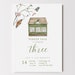 Cottagecore Invitation, Editable Digital Birthday Invite, Green Cottage ...