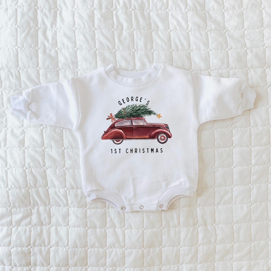 Baby First Christmas One Piece, First Christmas Outfit, Neutral ...