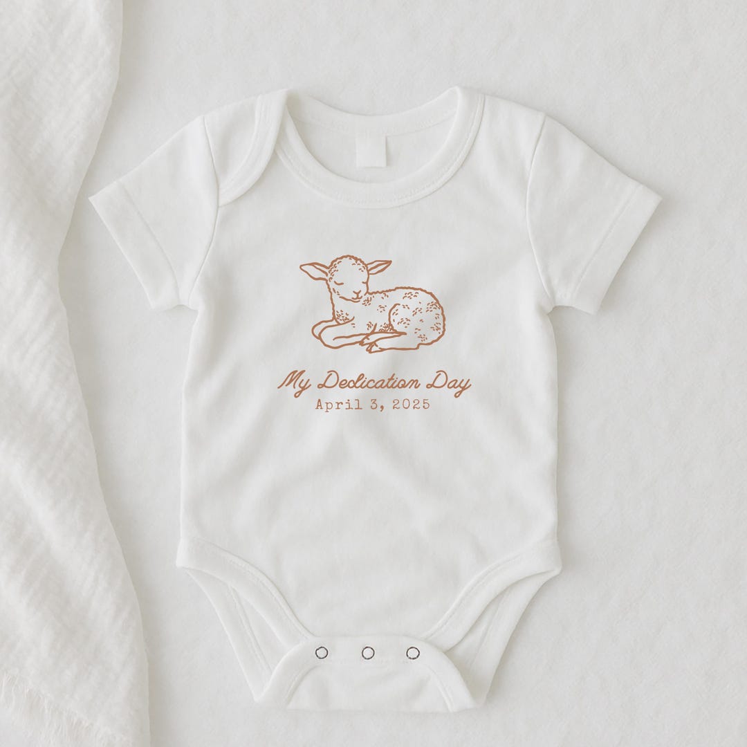 Custom Baby Dedication Outfit, Personalized Baptism Romper, Christian ...