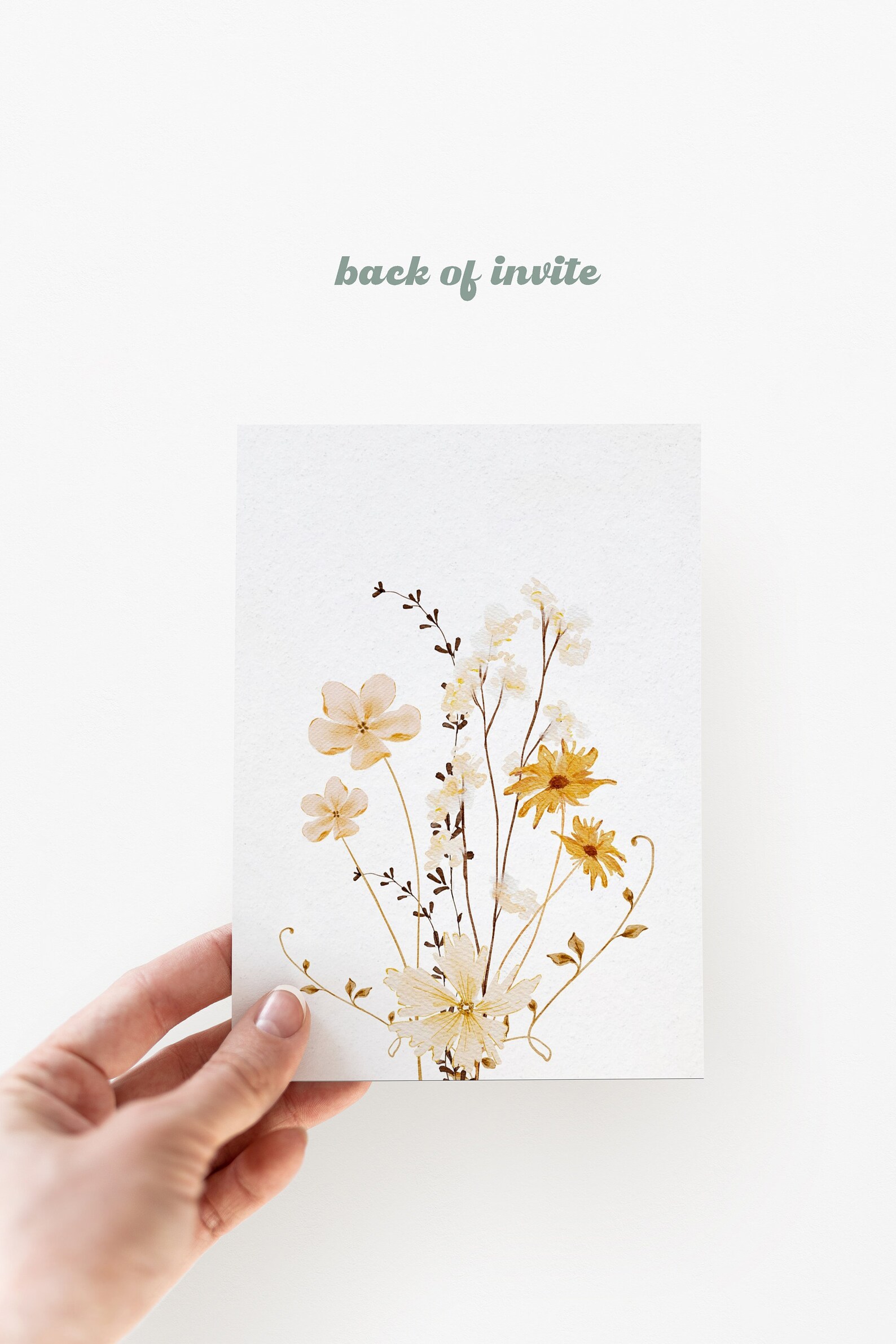 Wild Flower Invitation, Editable Digital Birthday Invite, First ...