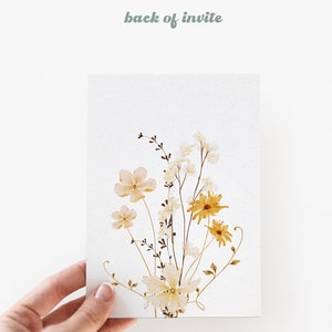 Wild Flower Invitation, Editable Digital Birthday Invite, First ...