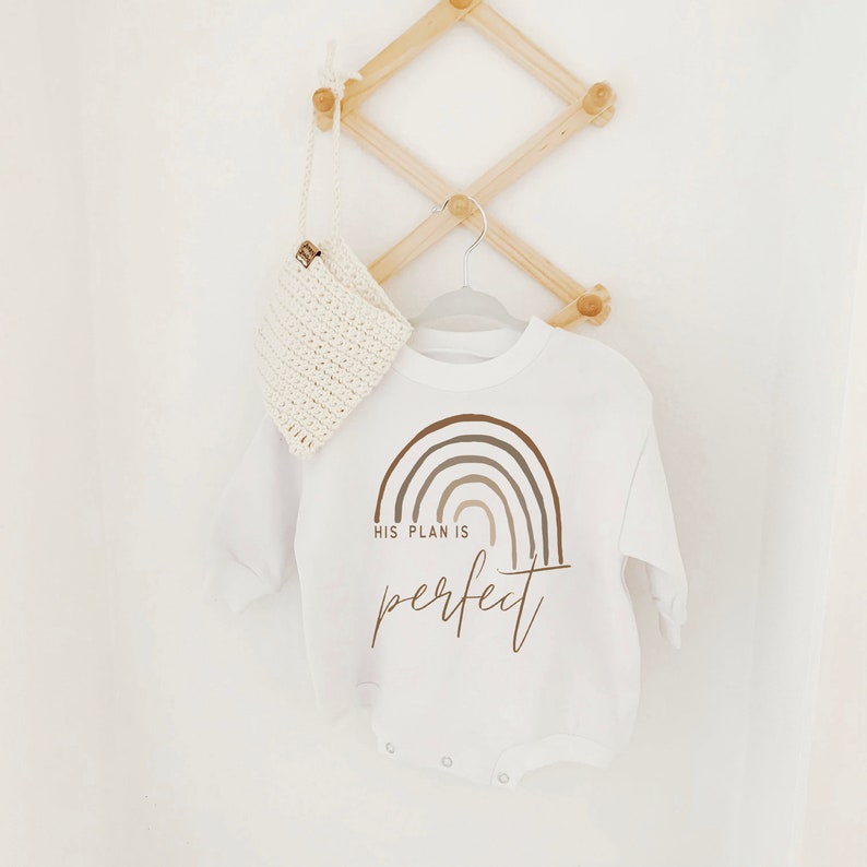 His Plan is Perfect Rainbow Baby Bodysuit Scandinavian - Etsy