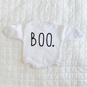 First Halloween Baby Outfit, Baby First Halloween, Boo, Bubble Romper ...