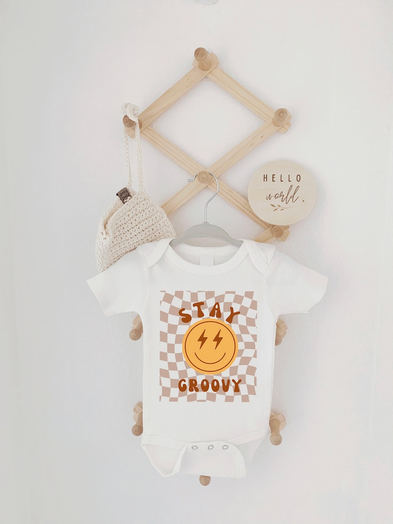 Groovy Baby Shirt, Stay Groovy, Retro Hippie Baby Outfit, New Baby Gift ...